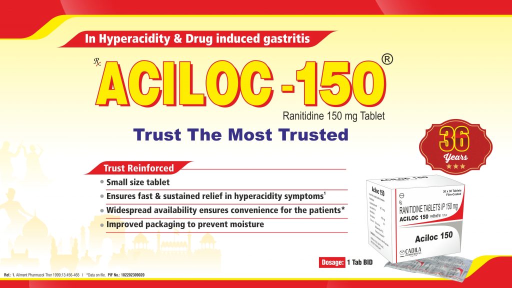 Aciloc - 150/300/RD - Cadila Pharmaceuticals