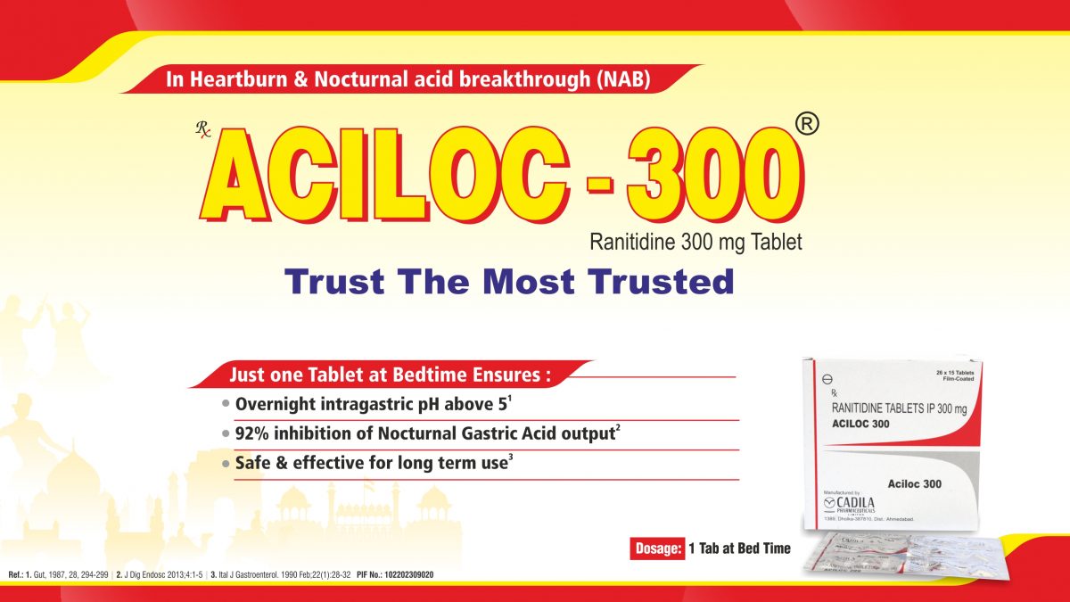 Aciloc - 150/300/RD - Cadila Pharmaceuticals